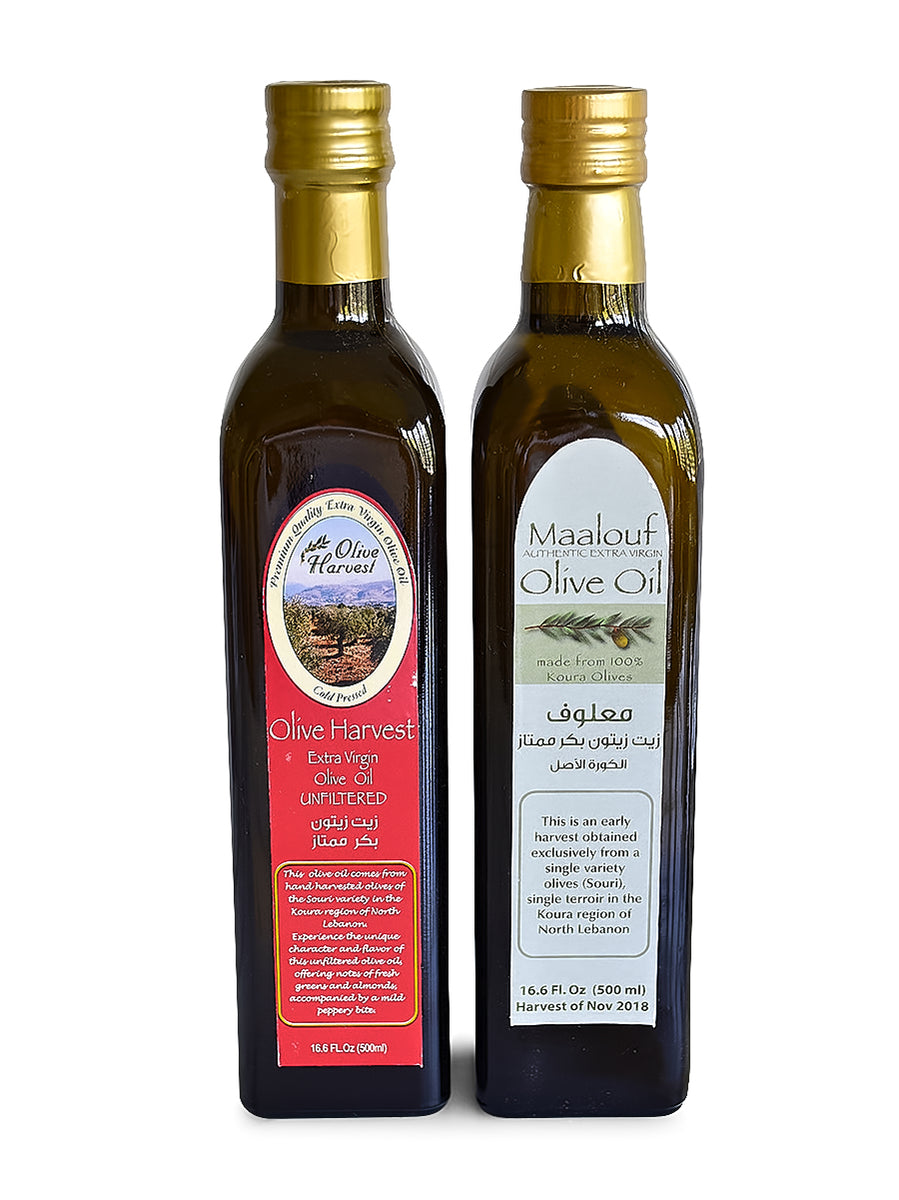 Set of Lebanese Extra Virgin Olive Oils | Lebanese Olive Oil | Maureen ...